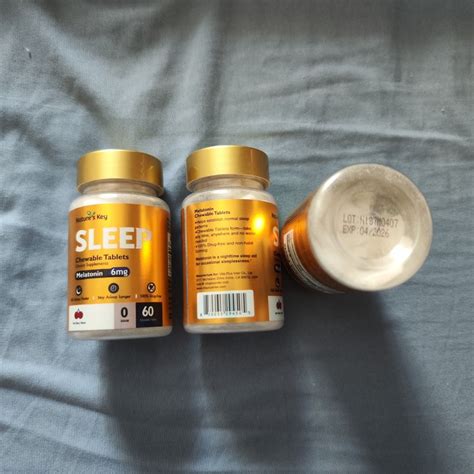 Natures Key Melatonin 6mg Chewable Supplement Vitamin B6 Healthy Sleep