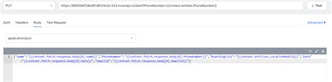 Update Details From Service Node To Mockapi Through PUT Request XO