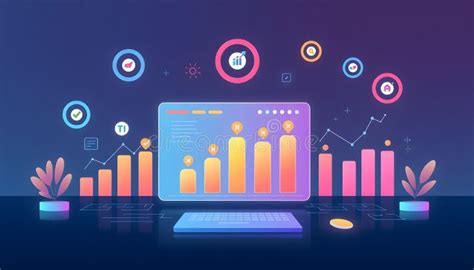 Business Analytics Dashboard Visualizing Growth And Key Performance Indicators Stock