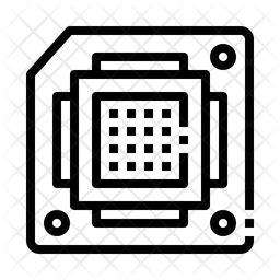 Chipset Icon Download In Line Style