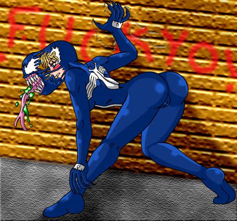 Rule 34 1girls Blonde Hair Eddie Brock Emily Brock Female Female Only