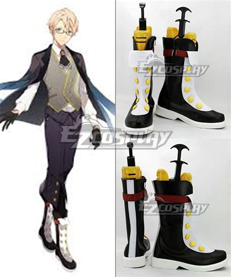 Fate Prototype Jekyll Hyde Black And White Shoes Cosplay Boots