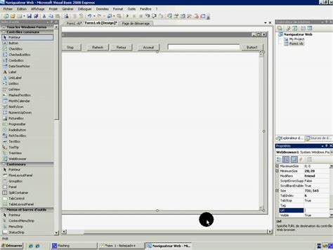 Tutoriel Webbrowser Visual Basic 2008 Youtube
