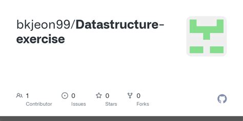 GitHub Bkjeon Datastructure Exercise