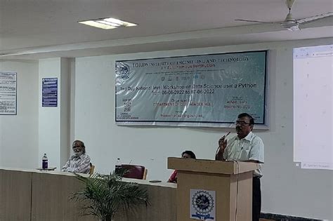 national workshop on data science using python lords institute of