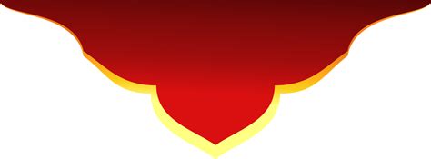 Red Gold Header Header Design Element 35777794 Png