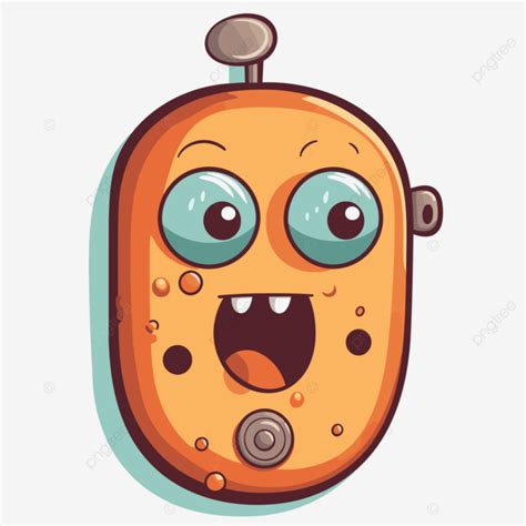 الكرتون الجرس المتجه كرتون روبوت كارتون العين الوجه رسوم متحركة شخصية