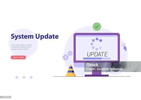 User Updating Operation System With Progress Bar Software Upgrade And