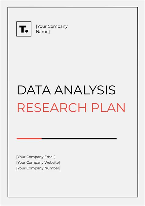 Free Data Analysis Plan Templates Editable And Printable
