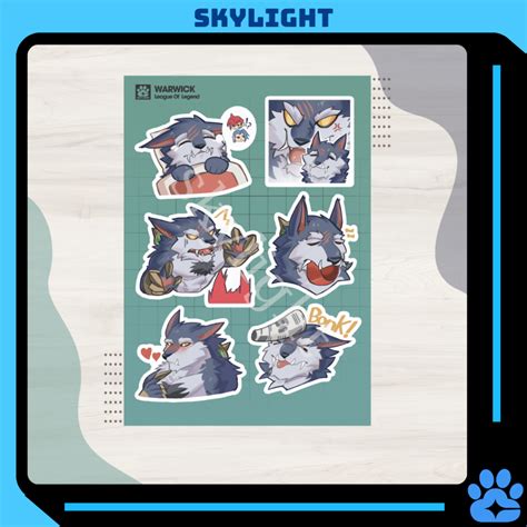 No 21 Warwick Sticker Furry Sheet A6 Waterproof Decal Shopee