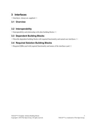 Togaf 9 Template Solution Building Blocks DOC