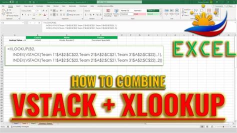 Romeo Costillas On Linkedin How To Combine Xlookup And Vstack