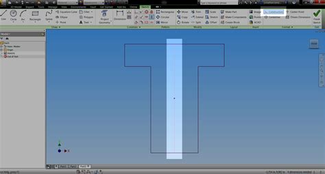 An Example Of The Construction Line Type In A Sketch