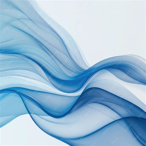 Abstract Blue Wave Pattern with Light Background | Premium AI-generated ...
