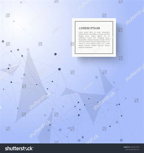 Technology Connection Background Abstract Science Design Stock Vector Royalty Free 1007810779