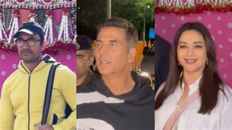 Aamir Khan Akshay Kumar Madhuri Dixit Return To Mumbai After Anant