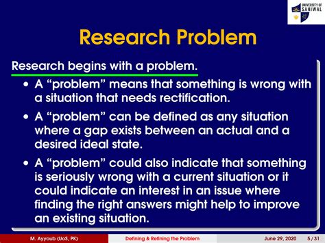 Defining And Refining The Research Problem Pdf