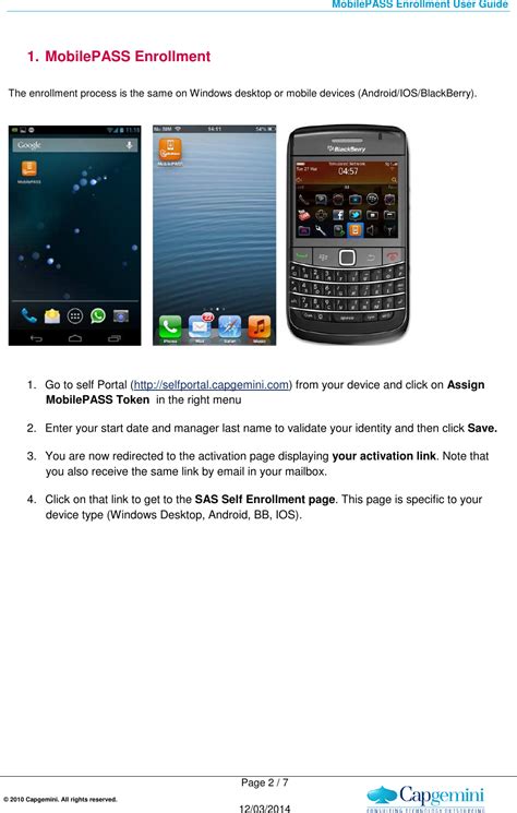 Mobilepass Enrollment User Guide Mobile Pass