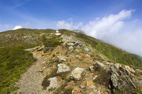 Landscape Of Lienz Dolomites In Austria Road And Panorama Of Massive