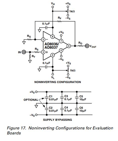 Operational Amplifier OpAmp Buffer Configuration With Max Allowed Output Electrical