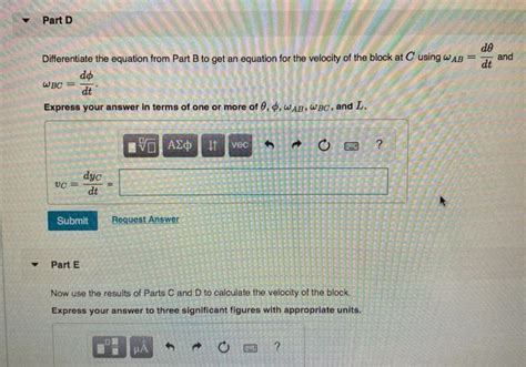 Solved Part A Learning Goal To Uso Absolute Motion Analysis