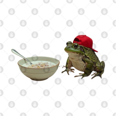 Frog Cereal Meme Funny Amphibian Lover Frog Meme T Shirt Teepublic