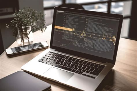 Premium Photo Software Development Concept Programming Coding And Software Testing On Laptop