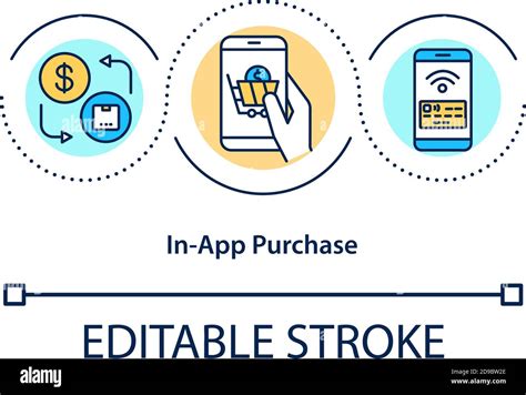 In App Purchase Concept Icon Stock Vector Image And Art Alamy