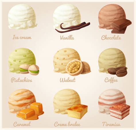 1 800 Different Ice Cream Flavors Stock Illustrations Royalty Free