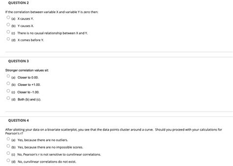 Solved If The Correlation Between Variable X And Variable Y Chegg