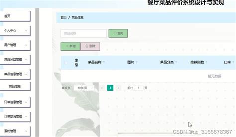 nodejs vue elementui餐厅菜品评价系统设计与实现 菜品评价 ui csdn博客
