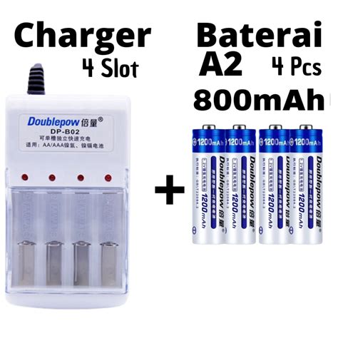 Jual FREE CHARGER Charger Baterai AA AAA Doublepow SLOT Baterai AA Doublepow Casan Batre