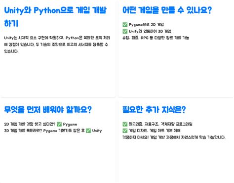 파이썬 게임 개발 마스터하기 Pygame And Unity 활용법