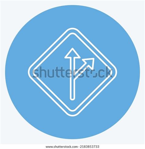 Icon Deviation Sign Suitable Education Symbol Stock Vector Royalty
