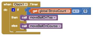 Mini Golf Fling TouchUp TouchDown Gestures
