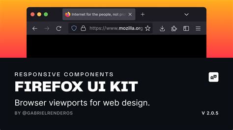Responsive Browser Firefox UI Kit Figma
