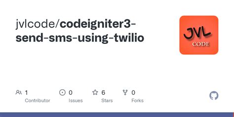 github jvlcode codeigniter3 send sms using twilio