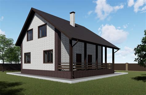 Удобный дом с мансардой и террасой СтройИнвестПроект