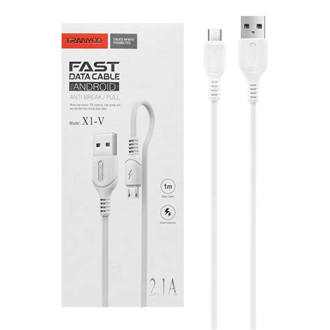 کابل تبدیل Usb به Micro Usb ترانیو مدل X1 V طول 1 متر
