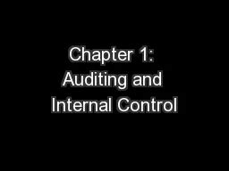 PPT Chapter Auditing And Internal Control PowerPoint Presentation