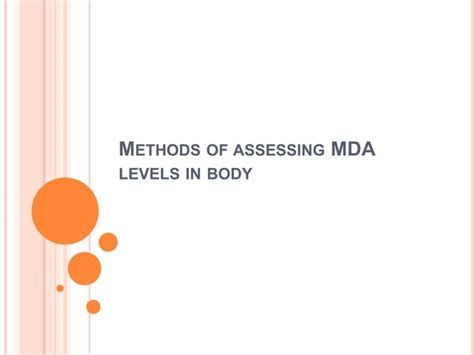 Mda Assessment Ppt