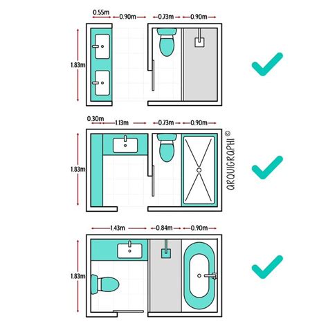 3 Diseños De Baño Medidas óptimas Para Diferentes Diseños ️son