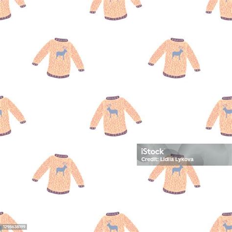 스웨터 심플한 실루엣이 있는 매끄러운 크리스마스 고립 프린트 핑크 풀오버 배경 12월에 대한 스톡 벡터 아트 및 기타 이미지 12월 겨울 계절 Istock