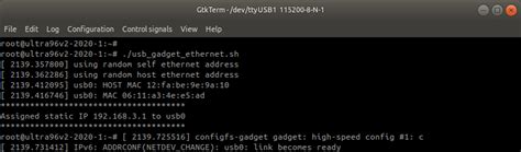 Enabling USB Gadget Ethernet On The Ultra V Element Community