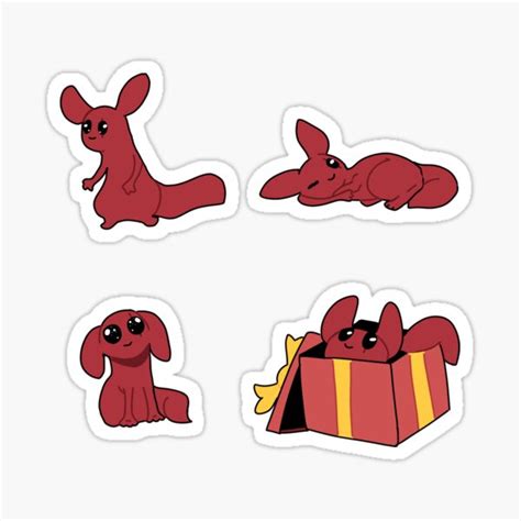 Rain World Slugcat Red Pack Sticker For Sale By Huskycannot Redbubble