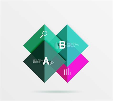 Premium Vector Geometric Square And Triangle Template Vector Template Background For Workflow