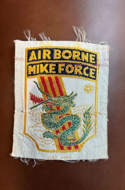 Stunning Vietnamese Made Silk Style Ussf Macv Sog C 4 Mike Force Pocket Patch £658 16 Picclick Uk