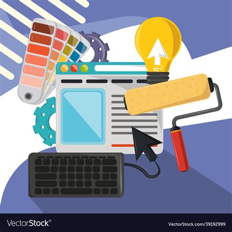 Creativity Web Design Royalty Free Vector Image