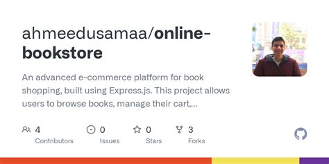 Github Ahmeedusamaaonline Bookstore An Advanced E Commerce Platform