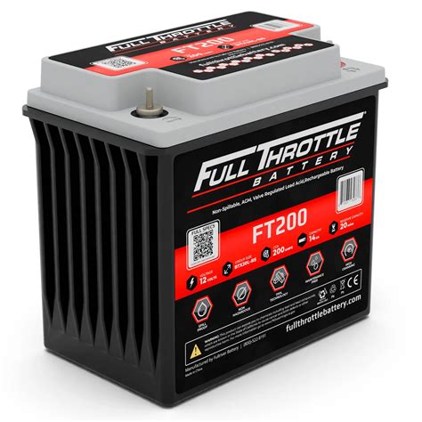 Ft200 Agm Battery 12v 14ah 200 Cca Btx20l Bs Fullriver Battery